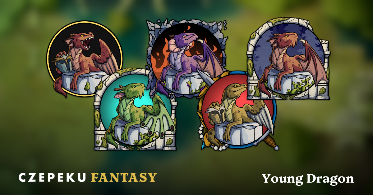 Young Dragon Token Builder | Customize and Randomize Czepeku Tokens