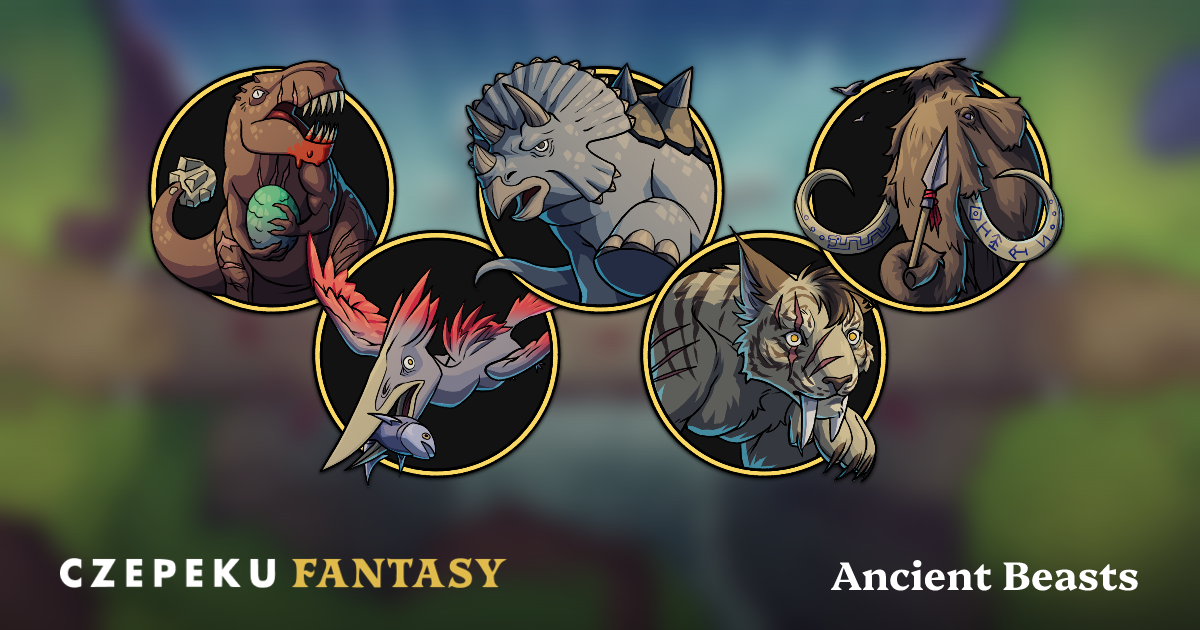 Ancient Beasts Token Pack | Hand-Drawn Fantasy RPG Tokens by Czepeku