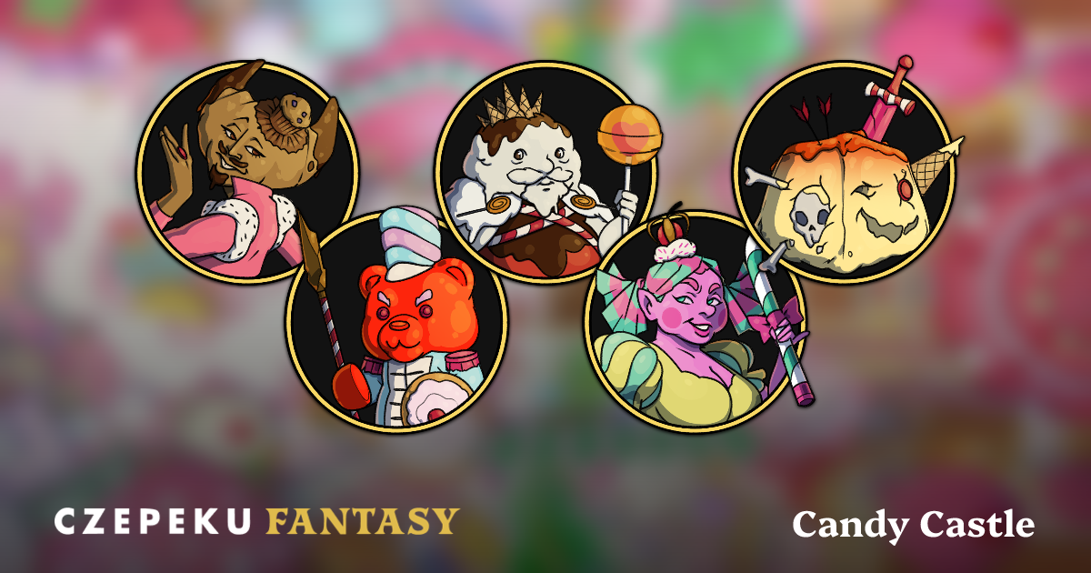 Candy Castle Token Pack | Hand-Drawn Fantasy RPG Tokens by Czepeku
