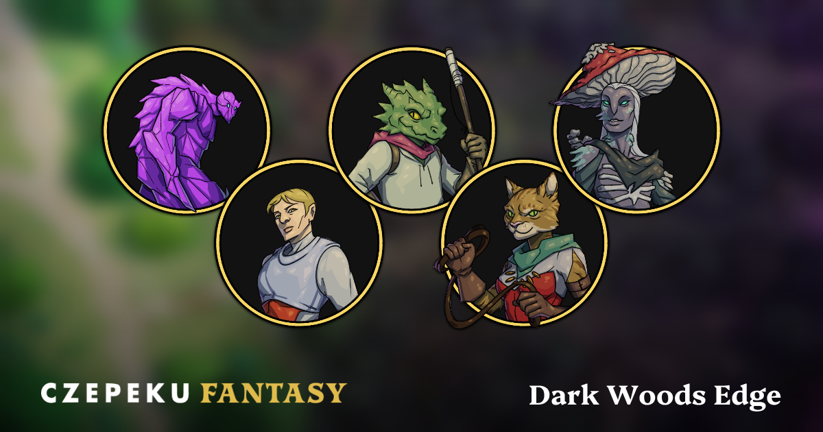 Dark Woods Edge Token Pack | Hand-Drawn Fantasy RPG Tokens by Czepeku