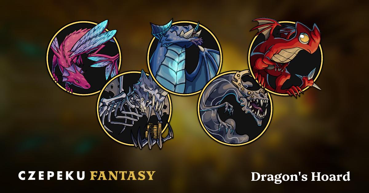 Dragon's Hoard Token Pack | Hand-Drawn Fantasy RPG Tokens by Czepeku
