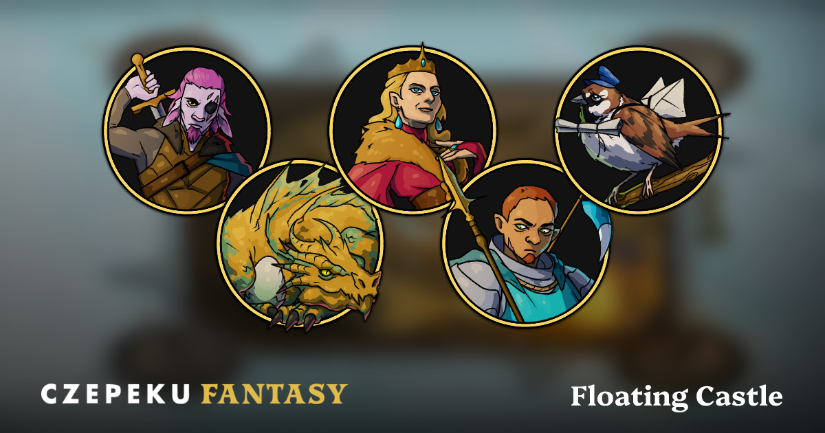 Floating Castle Token Pack | Hand-Drawn Fantasy RPG Tokens by Czepeku