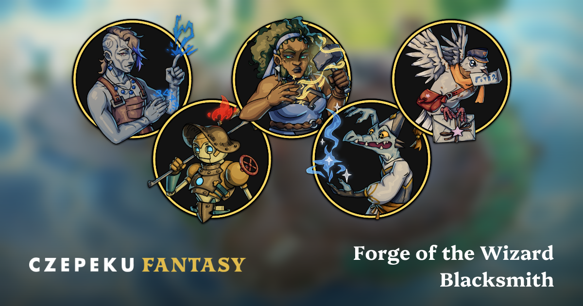 Forge of the Wizard Blacksmith Token Pack | Hand-Drawn Fantasy RPG ...