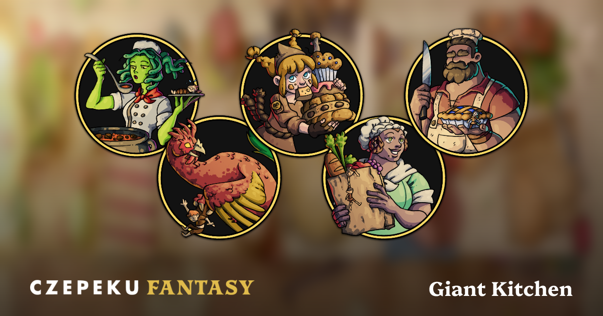 Giant Kitchen Token Pack | Hand-Drawn Fantasy RPG Tokens by Czepeku