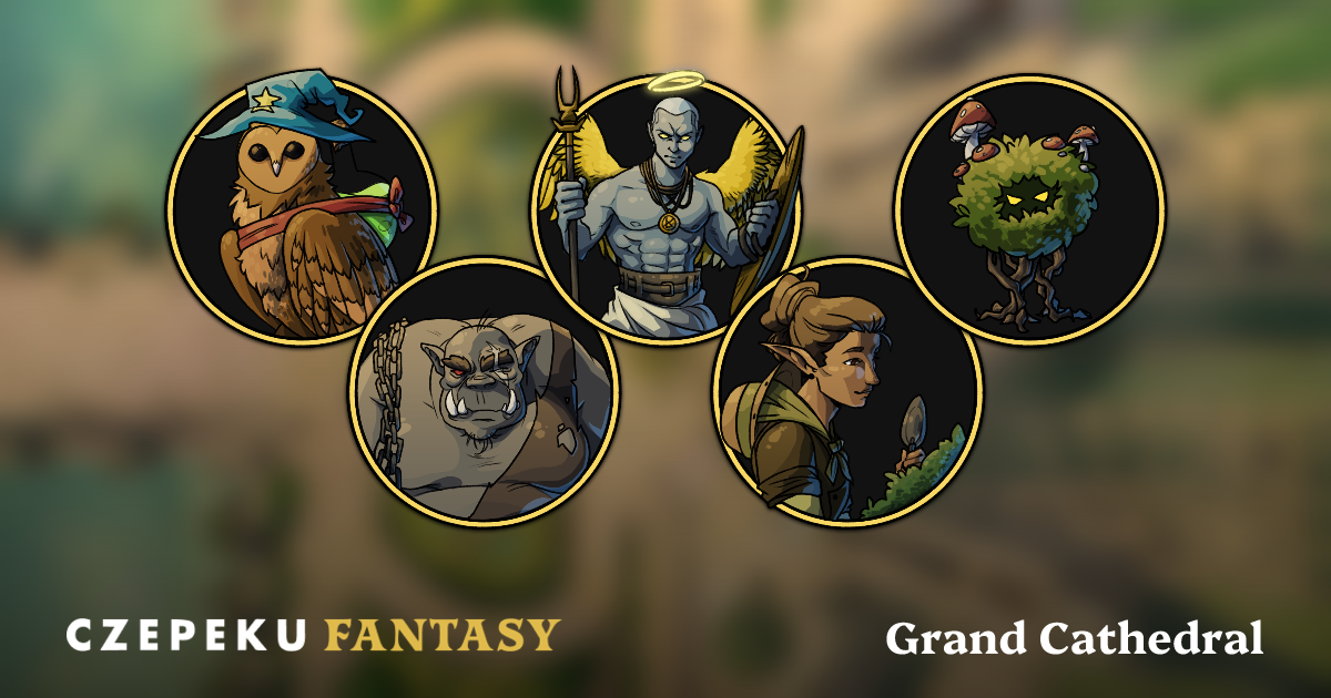 Grand Cathedral Token Pack | Hand-Drawn Fantasy RPG Tokens by Czepeku