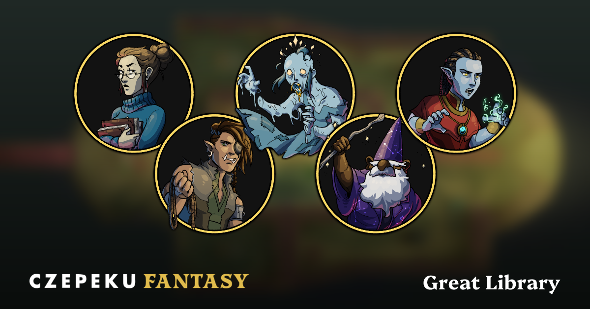 Great Library Token Pack | Hand-Drawn Fantasy RPG Tokens by Czepeku