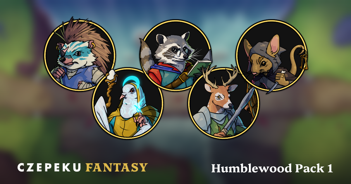 Humblewood Pack 1 Token Pack | Hand-Drawn Fantasy RPG Tokens by Czepeku