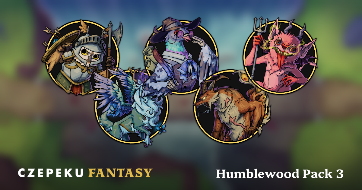 Humblewood Pack 3 Token Pack | Hand-Drawn Fantasy RPG Tokens by Czepeku