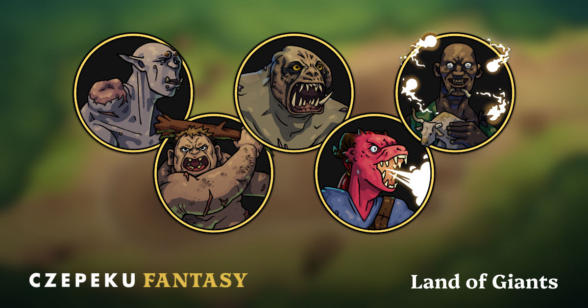 Land of Giants Token Pack | Hand-Drawn Fantasy RPG Tokens by Czepeku