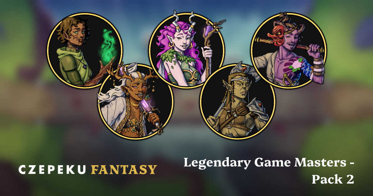 Legendary Game Masters - Pack 2 Token Pack | Hand-Drawn Fantasy RPG ...