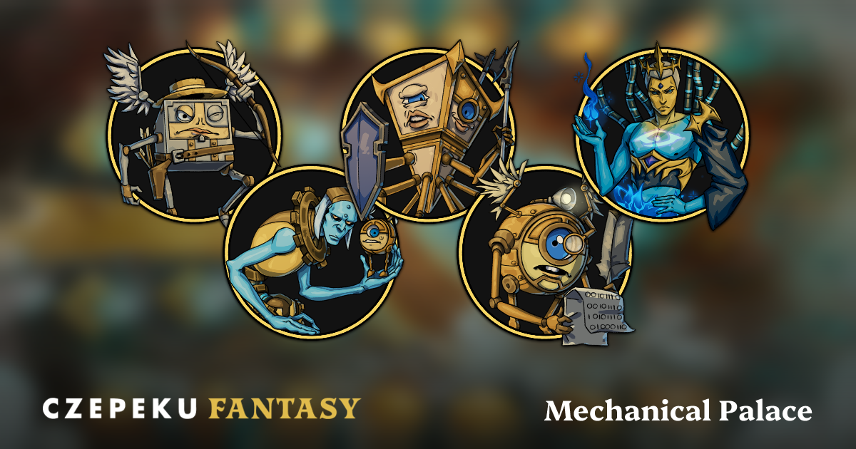 Mechanical Palace Token Pack | Hand-Drawn Fantasy RPG Tokens by Czepeku