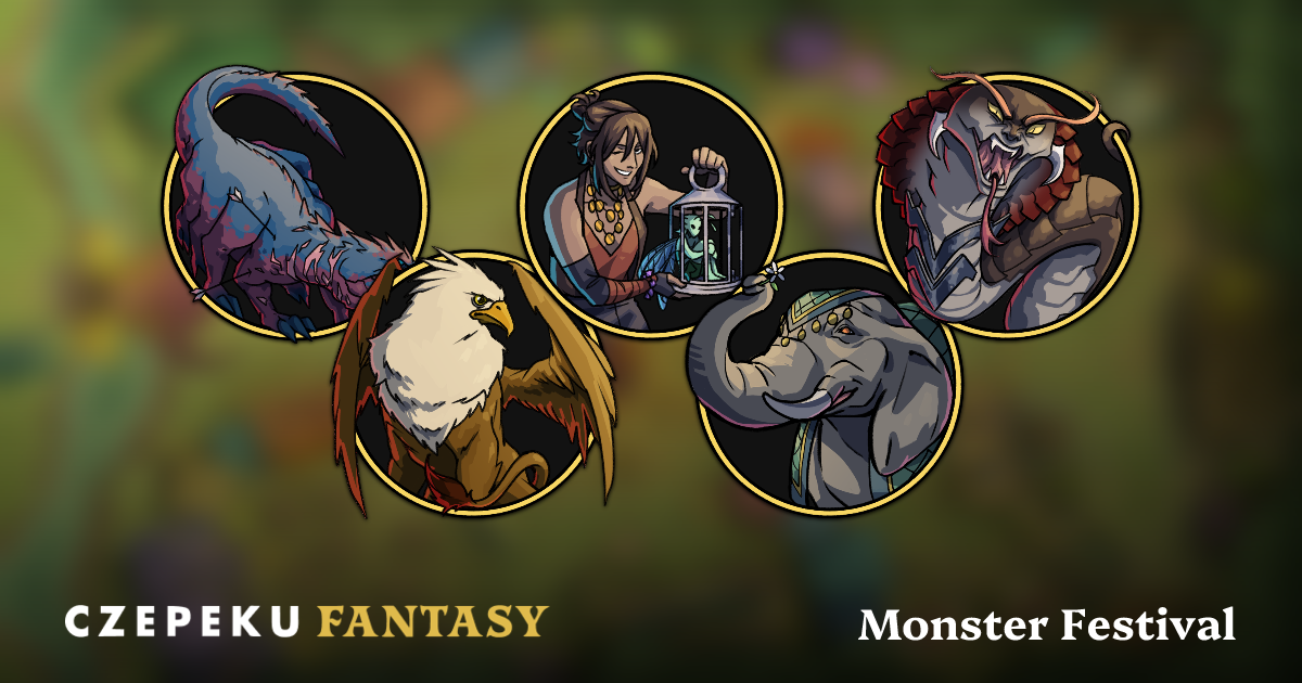 Monster Festival Token Pack | Hand-Drawn Fantasy RPG Tokens by Czepeku