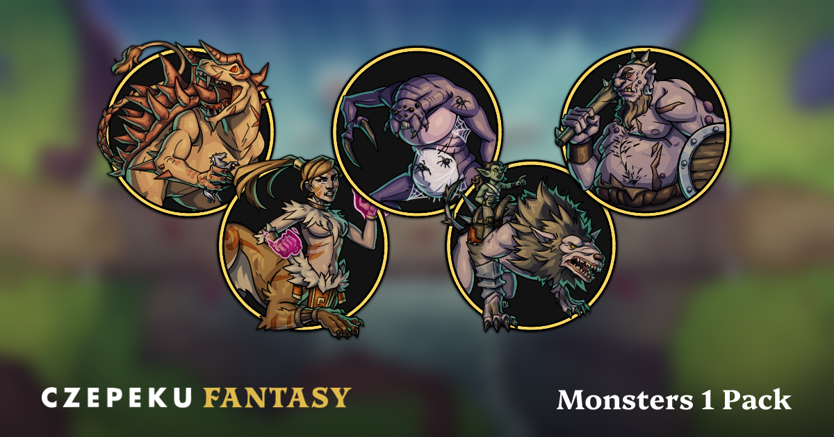 Monsters 1 Pack Token Pack | Hand-Drawn Fantasy RPG Tokens by Czepeku