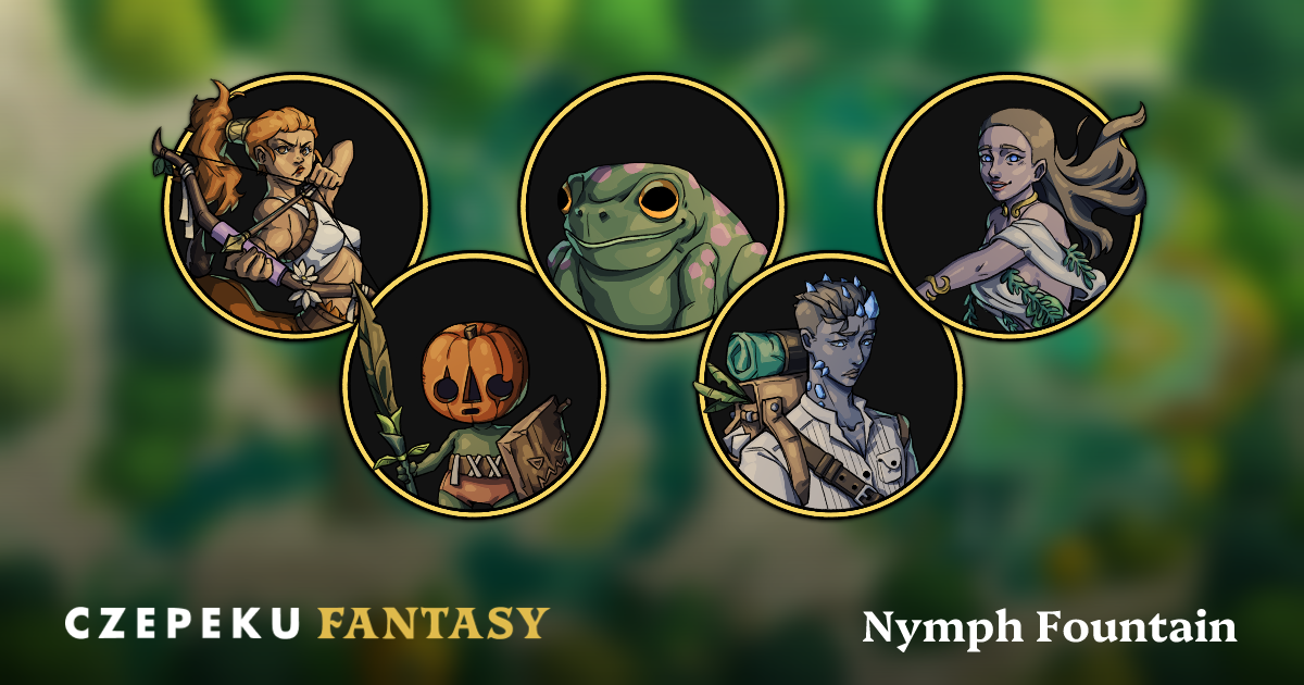 Nymph Fountain Token Pack | Hand-Drawn Fantasy RPG Tokens by Czepeku