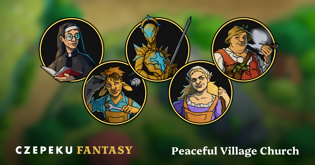 Peaceful Village Church Token Pack | Hand-Drawn Fantasy RPG Tokens by ...