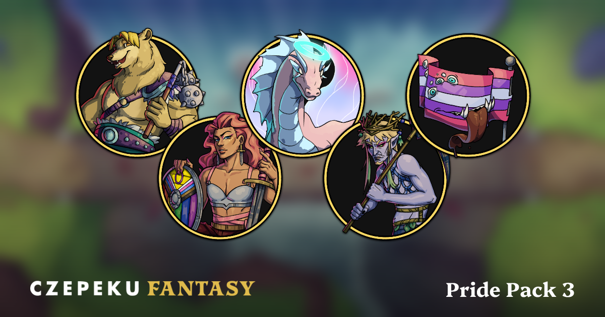 Pride Pack 3 Token Pack | Hand-Drawn Fantasy RPG Tokens by Czepeku