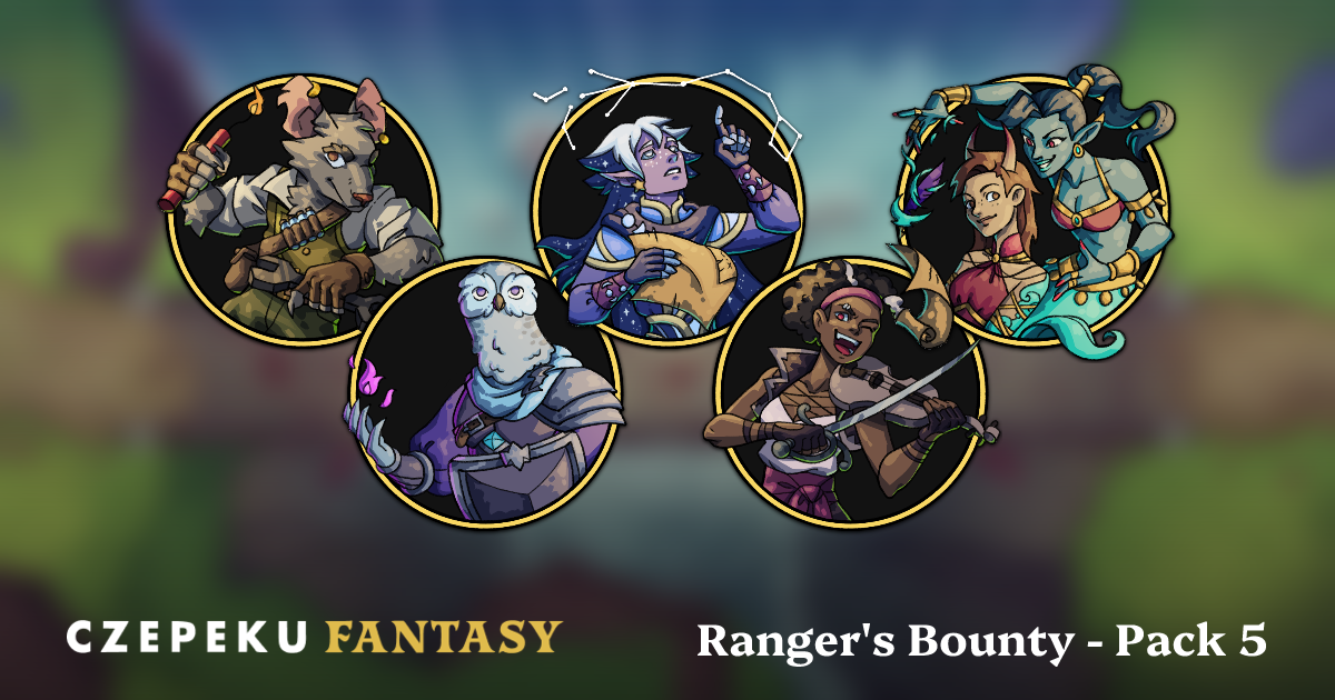 Ranger's Bounty - Pack 5 Token Pack | Hand-Drawn Fantasy RPG Tokens by ...