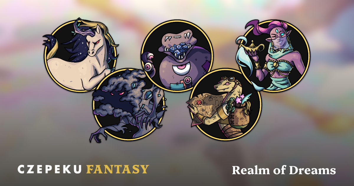 Realm of Dreams Token Pack | Hand-Drawn Fantasy RPG Tokens by Czepeku
