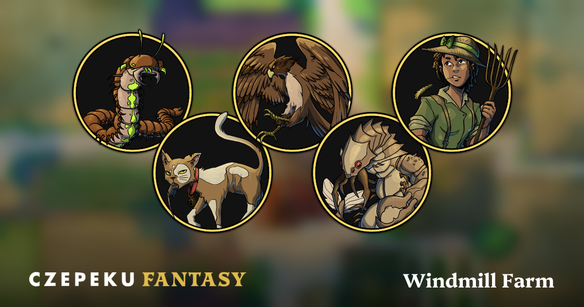 Windmill Farm Token Pack | Hand-Drawn Fantasy RPG Tokens by Czepeku