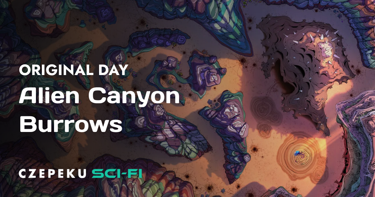 Alien Canyon Burrows | Czepeku Sci-Fi Maps