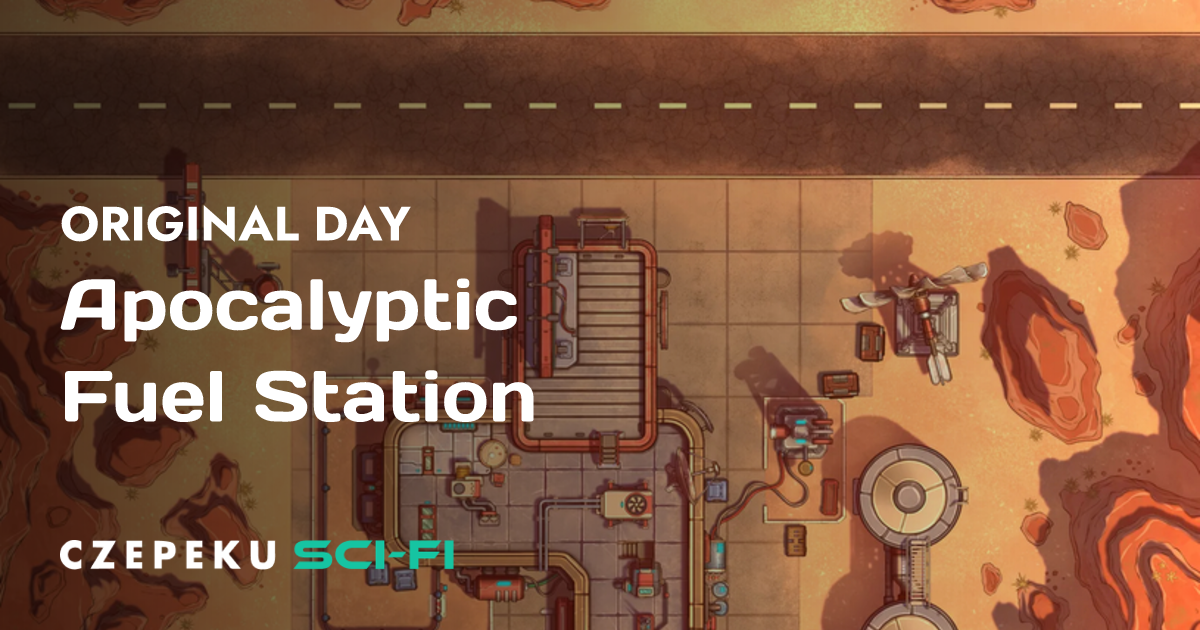 Apocalyptic Fuel Station | Czepeku Sci-Fi Maps