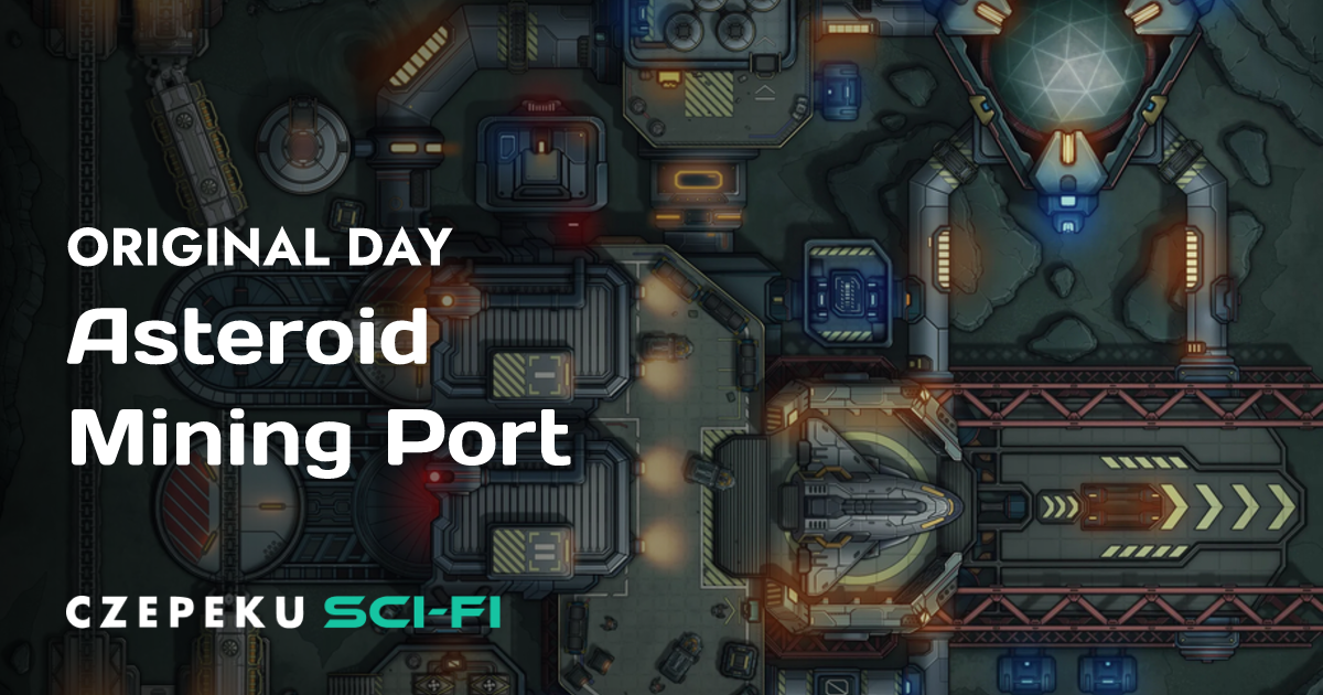 Asteroid Mining Port | Czepeku Sci-Fi Maps