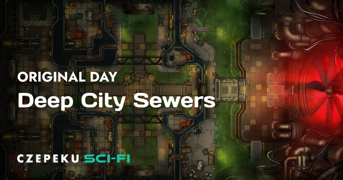 Deep City Sewers | Czepeku Sci-Fi Maps