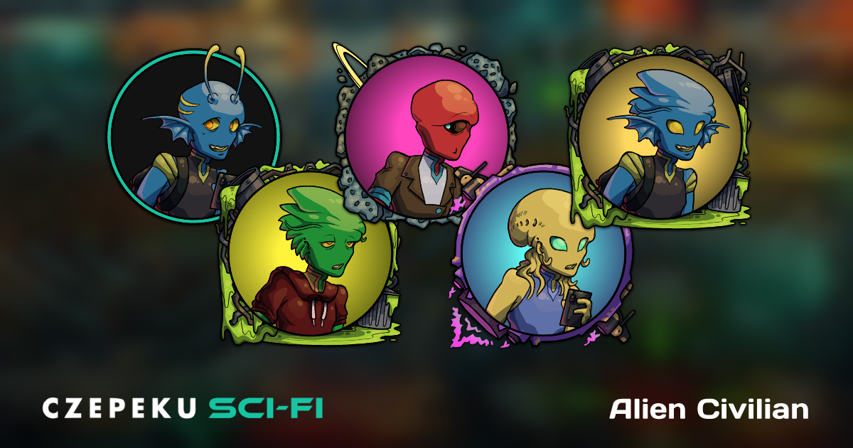 Alien Civilian Token Builder | Customize and Randomize Czepeku Tokens