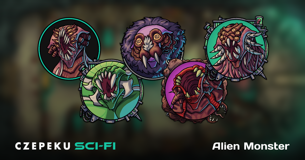 Alien Monster Token Builder | Customize and Randomize Czepeku Tokens