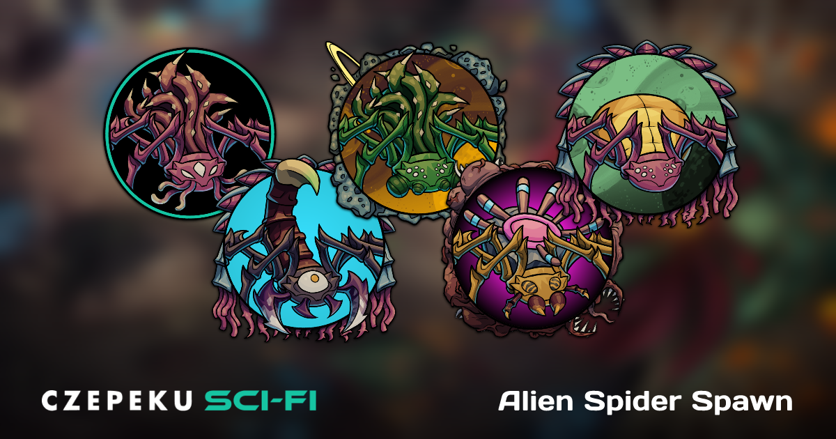 Alien Spider Spawn Token Builder | Customize and Randomize Czepeku Tokens