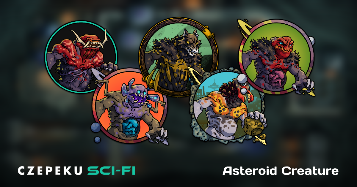 Asteroid Creature Token Builder | Customize and Randomize Czepeku Tokens