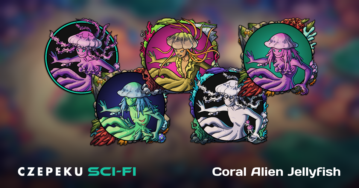 Coral Alien Jellyfish Token Builder | Customize and Randomize Czepeku ...