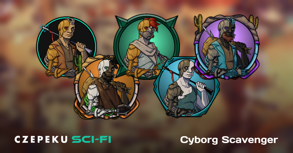 Cyborg Scavenger Token Builder | Customize and Randomize Czepeku Tokens