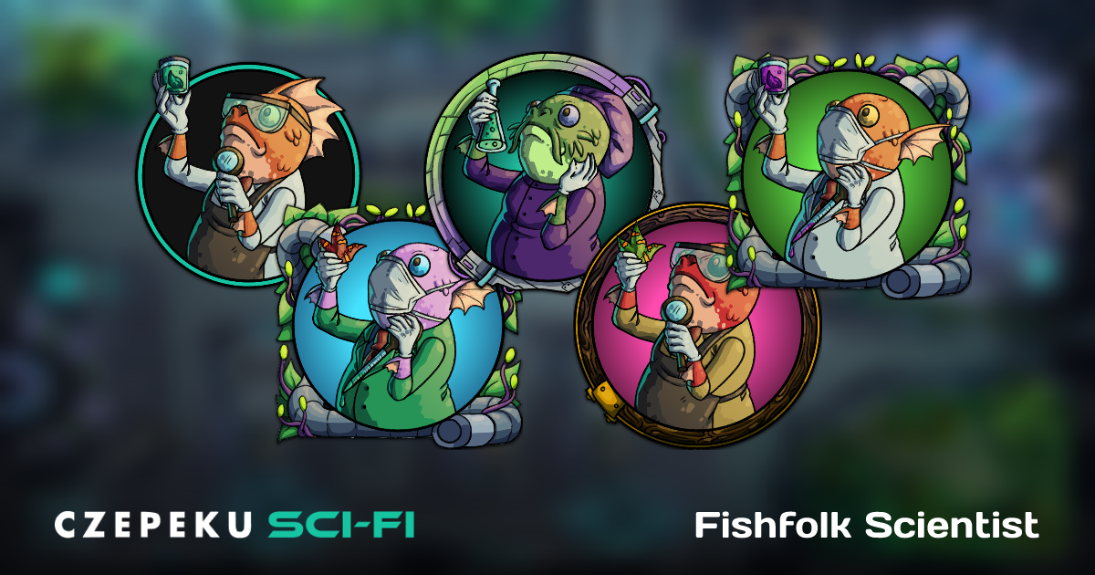 Fishfolk Scientist Token Builder | Customize and Randomize Czepeku Tokens