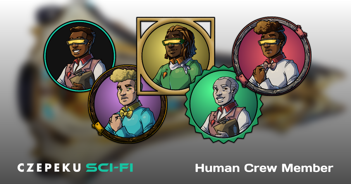 Human Crew Member Token Builder | Customize and Randomize Czepeku Tokens