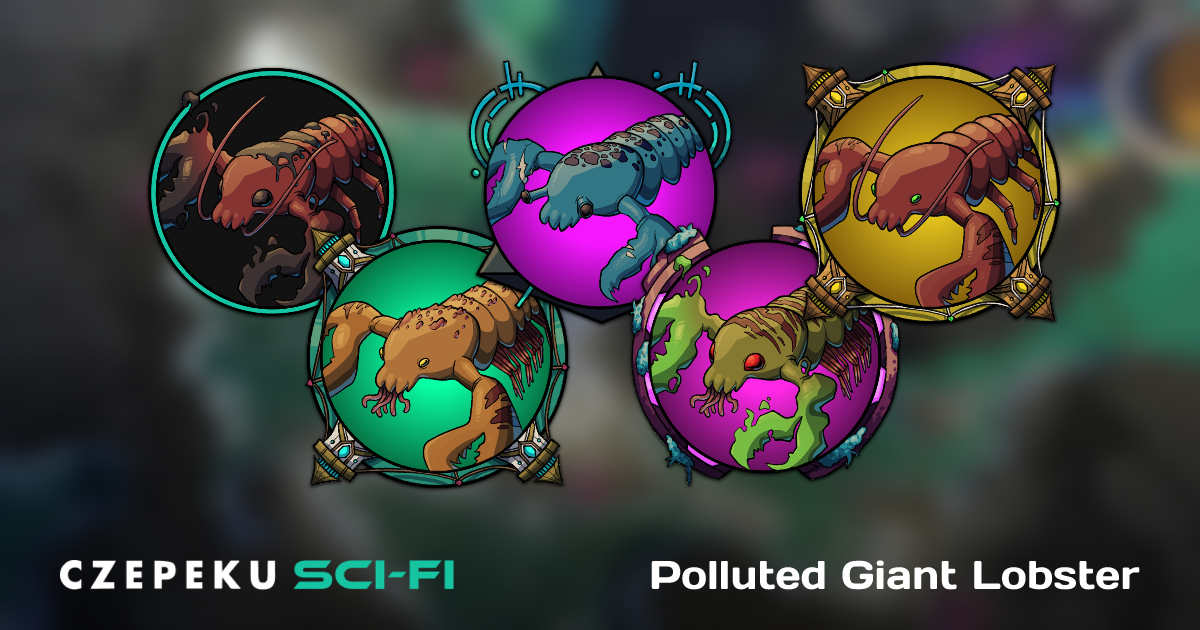 Polluted Giant Lobster Token Builder | Customize and Randomize Czepeku ...