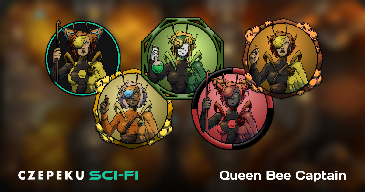 Queen Bee Captain Token Builder | Customize and Randomize Czepeku Tokens