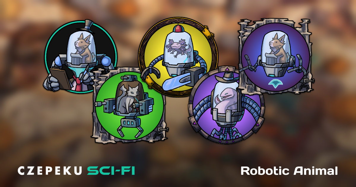 Robotic Animal Token Builder | Customize and Randomize Czepeku Tokens