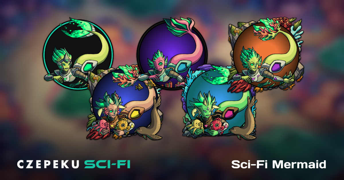 Sci-Fi Mermaid Token Builder | Customize and Randomize Czepeku Tokens