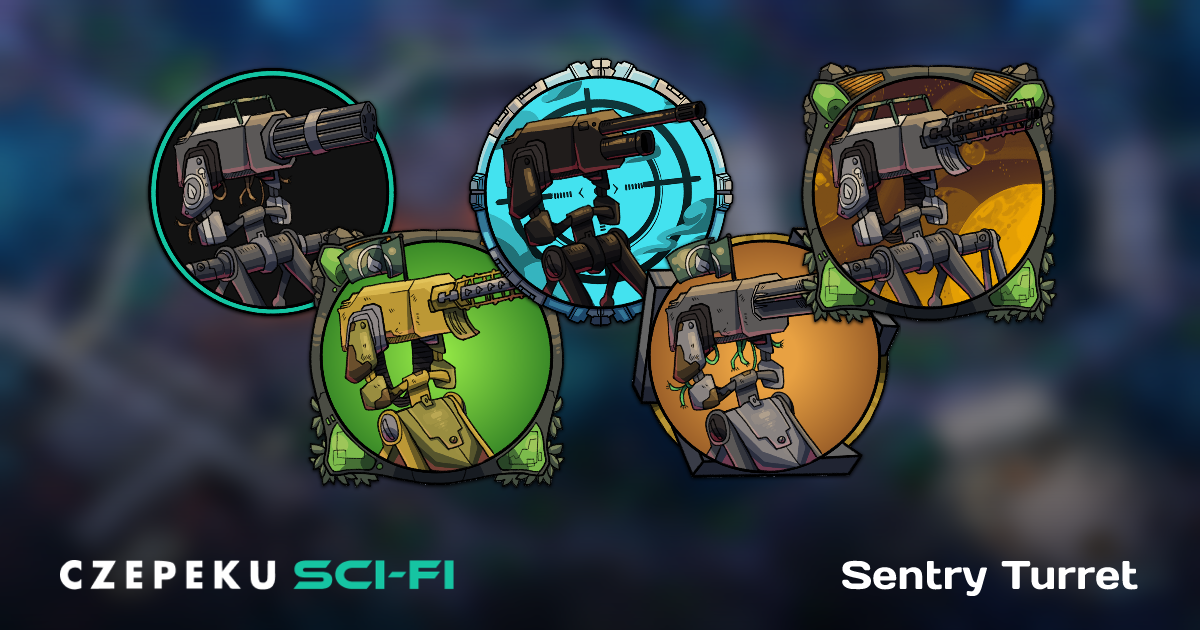 Sentry Turret Token Builder | Customize and Randomize Czepeku Tokens