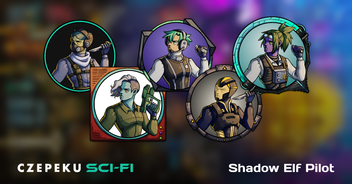 Shadow Elf Pilot Token Builder | Customize and Randomize Czepeku Tokens