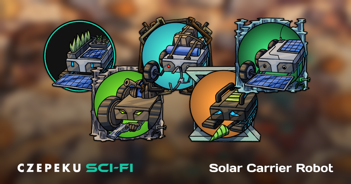 Solar Carrier Robot Token Builder | Customize and Randomize Czepeku Tokens