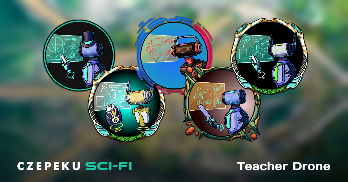 Teacher Drone Token Builder | Customize and Randomize Czepeku Tokens