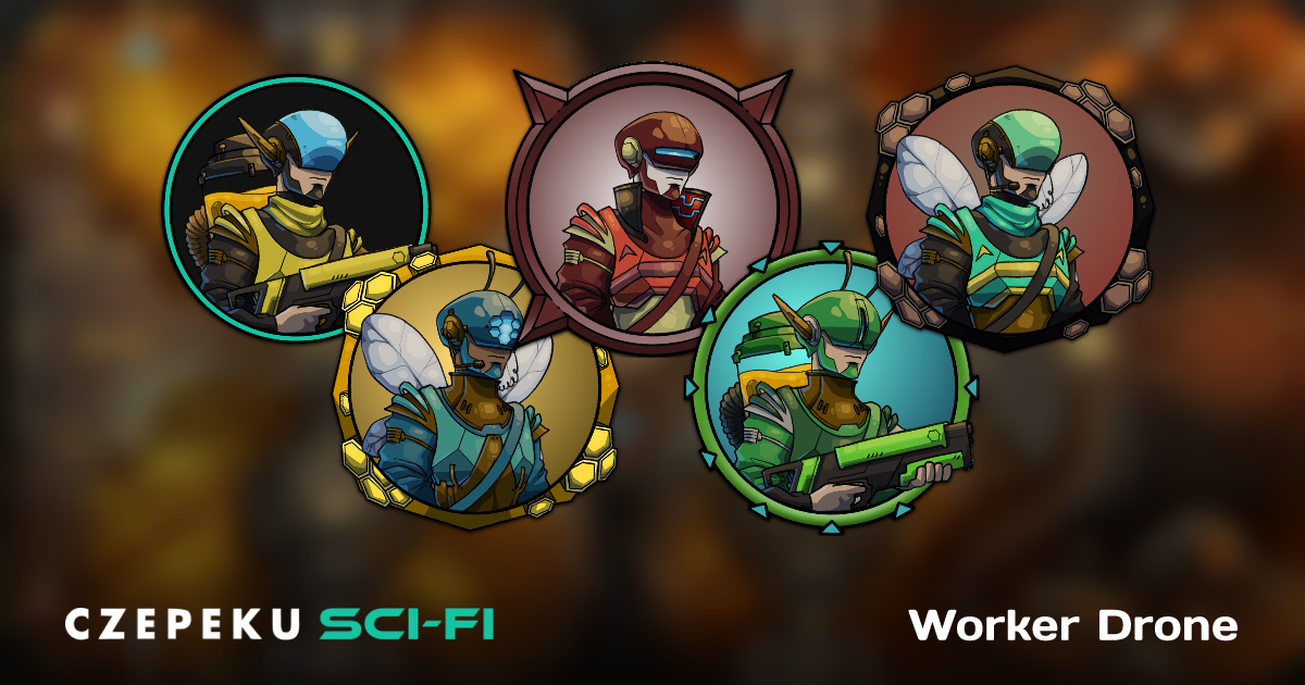 Worker Drone Token Builder | Customize and Randomize Czepeku Tokens