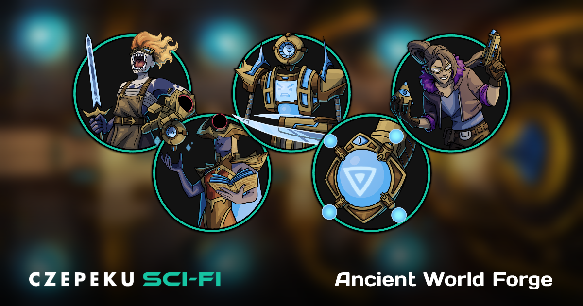 Ancient World Forge Token Pack | Hand-Drawn Sci-Fi RPG Tokens by Czepeku