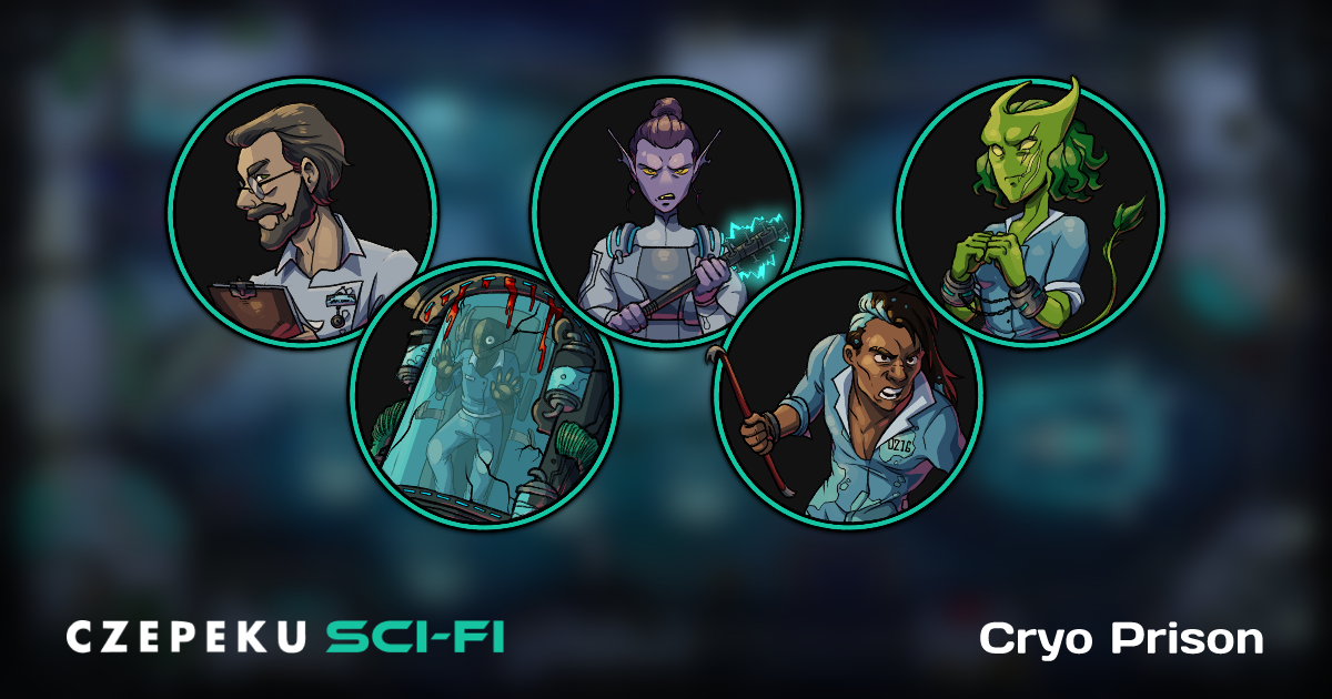 Cryo Prison Token Pack | Hand-Drawn Sci-Fi RPG Tokens by Czepeku