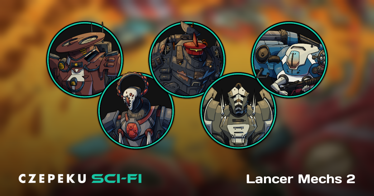 Lancer Mechs 2 Token Pack | Hand-Drawn Sci-Fi RPG Tokens by Czepeku